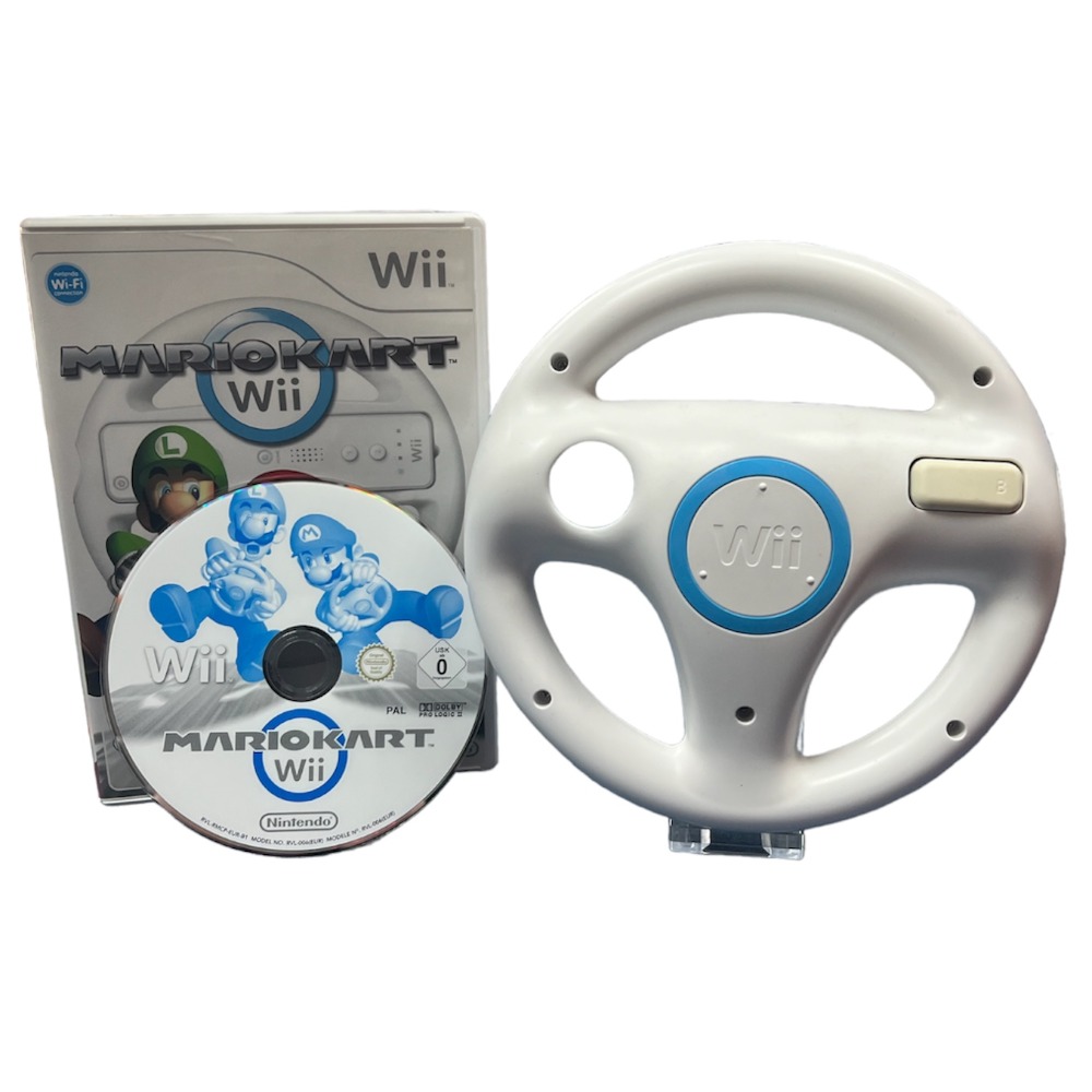 Pre-owned Mario Kart (Wii) With Wheel - Own4Less